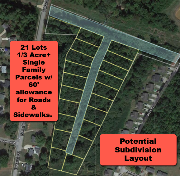 Attention Developers! 10.45 Acres in heart of Monroe, GA - Zoned R1 & R2!