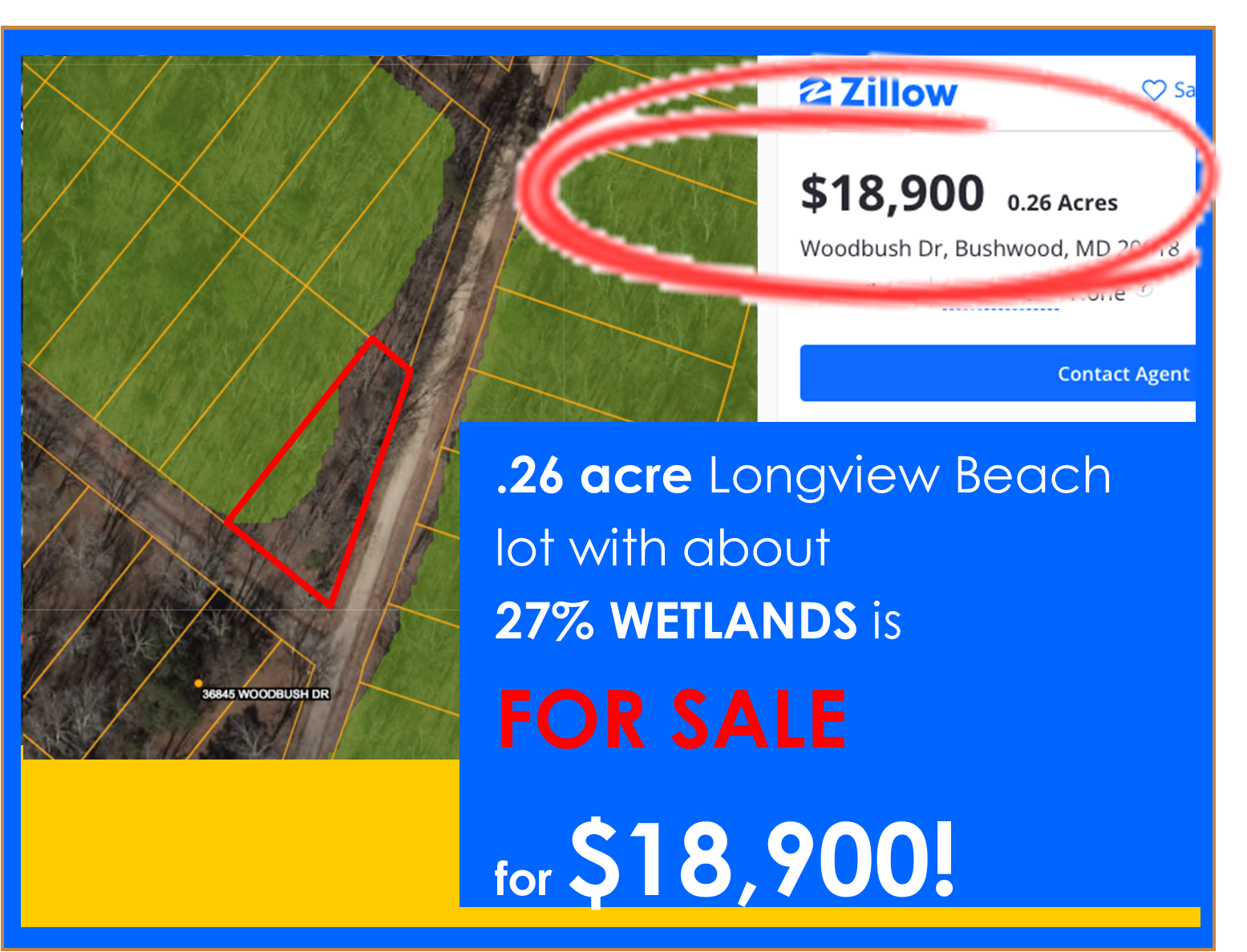 Wrap it up! $9,999! .23 Acres w/ WATER ACCESS! Bushwood, MD